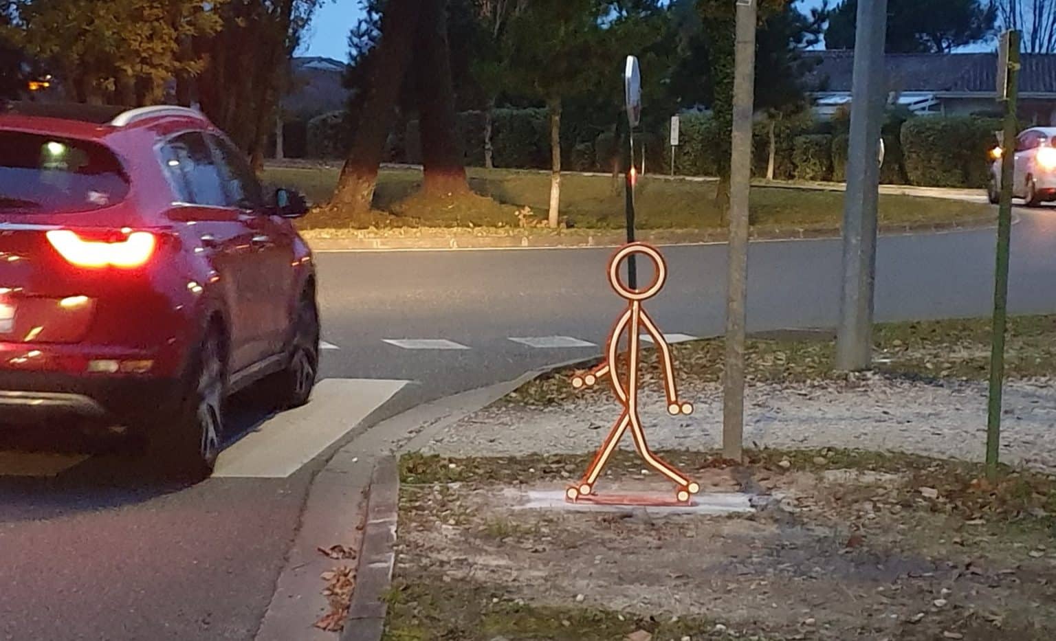 Des "Pietos" installés à Gujan pour protéger les piétons - Vivre le Bassin